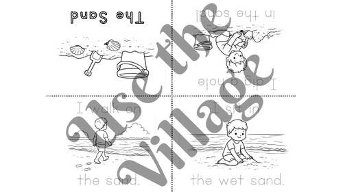 6 SUMMER Mini Books! Trace, Color & Read! Decodable Reader May June ...
