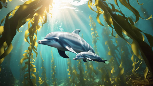 Relaxing Music Video For The Classroom - Dolphin Dancing (1 Hour Plus)