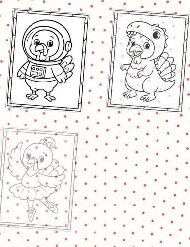 Disguise A Turkey Coloring Pages Turkey in Disguise Activity ...