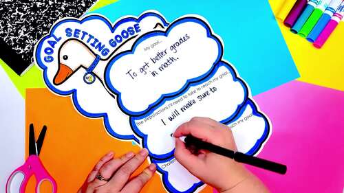 Goal Setting Goose (Classroom Goose Craft: Purpose, Planning ...