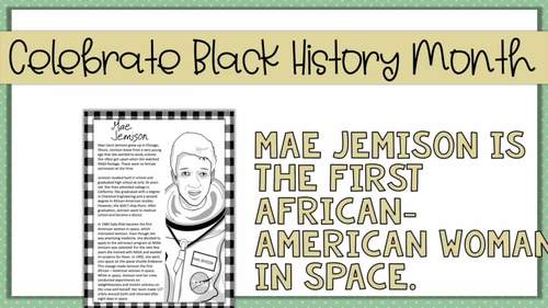 Black History Month - African American Scientist- Activity - Research