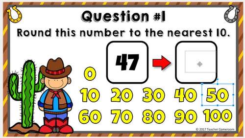 Rounding Numbers to the Nearest 10 Google Slides Activity | Place Value ...