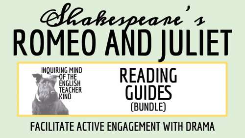 Romeo and Juliet Guided Reading Worksheets and Keys | Test Prep | HS ...