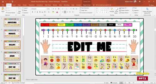 Editable FUNdations Pencil Box Name Tags - Chevron Theme | TPT