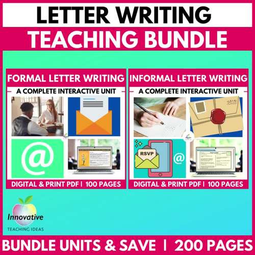 Letter Writing Bundle | Formal | Informal | Transactional | Templates ...