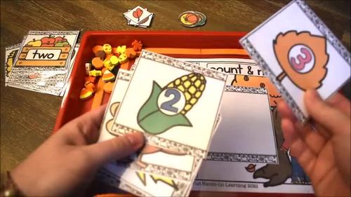 Fall Count & Match Activity 1 to 10 by Fun Hands-on Learning | TPT