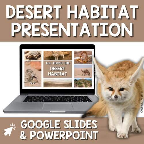 Desert Habitat Presentation Google Slides & PowerPoint Science Lesson Biome
