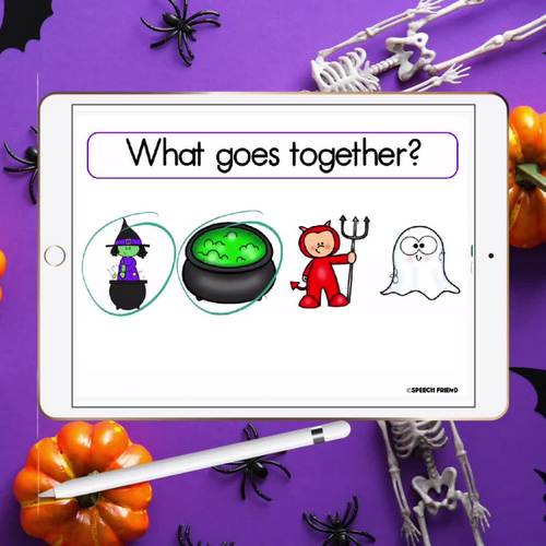 Halloween Associations Boom Cards ©SPEECH FRIEND by Speech Friend