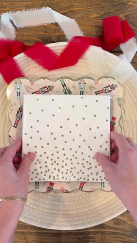 Holiday Dinner on Me Gift Card Holder for Christmas Gift - Pine Design