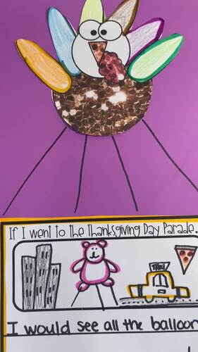Thanksgiving Parade Turkey Writing Craft by The Teaching Diva Corner