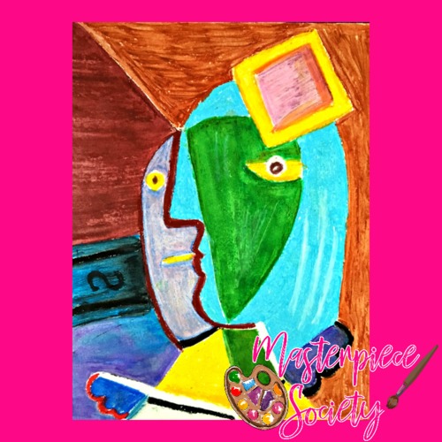 Woman in a Cap Oil Pastels - Pablo Picasso by Masterpiece Society