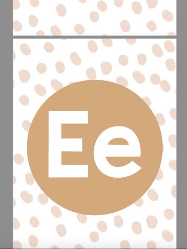 Desert Boho Neutral Decor Alphabet Posters | Calm Colours | NO PREP