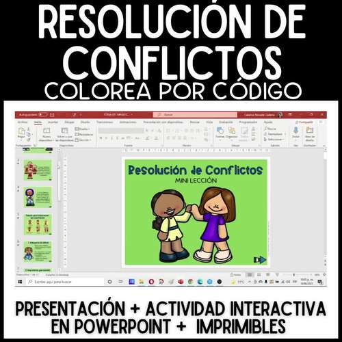 RESOLUCIÓN DE CONFLICTOS. ACTIVIDAD INTERACTIVA EN ESPAÑOL (POWERPOINT ...