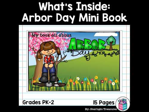 Arbor Day Mini Book for Early Readers, Holiday Study Arbor Day Activity ...