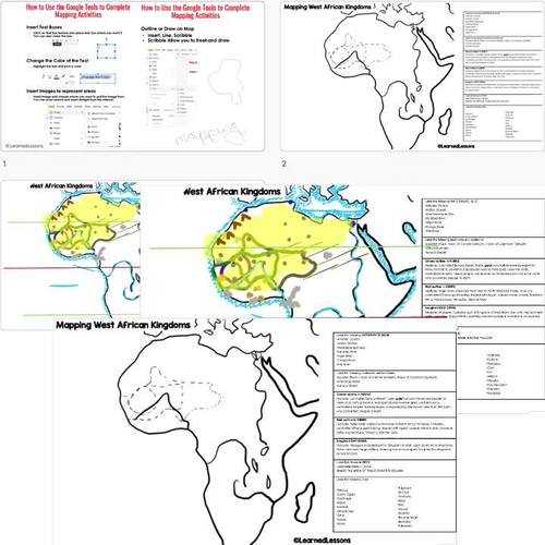 African Kingdoms Mapping Activity, Mapping African Kingdoms PRINT & DIGITAL