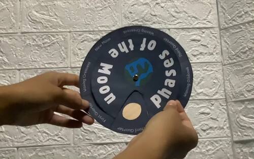 Phases of the Moon Paper Wheel Craft | Color &B/W Versions | TPT