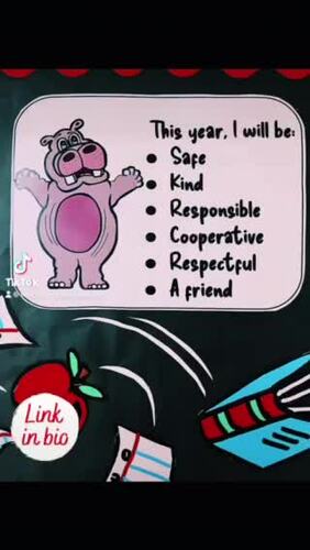 Back to School Bulletin Board Decor Kit by Teaching Inquisitive Kids