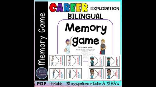 Career Exploration | Matching Game | Back to School Community Helpers ...