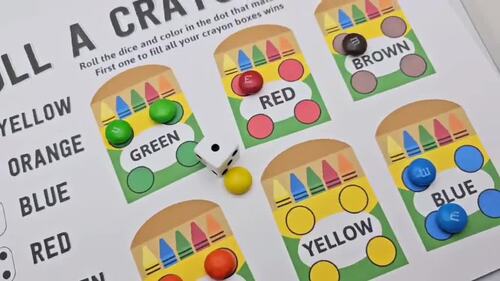 Back To School Themed Roll A Dice Candy Game First Day School Themed ...