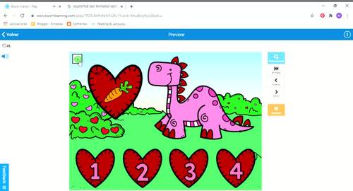 BOOM CARDS San Valentín: Dividir palabras sílabas | Valentine's Day in ...