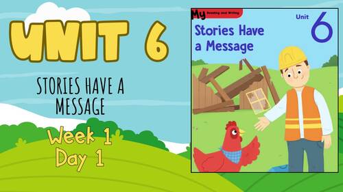 Editable ELA Unit 6 Kinder Slides | Aligned to Benchmark Advance
