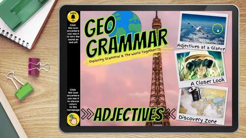 3rd Grade Grammar Activities: ADJECTIVES (LINKtivity® + Mini-Unit)