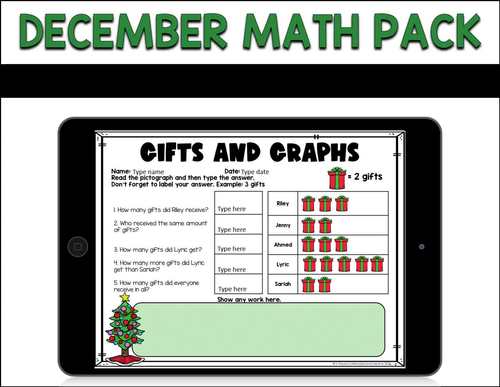 December Math Digital Activities Pack for 2nd Grade by Caffeinated and ...