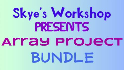Array Graphing Multiplication Math Project BUNDLE by Skye's Workshop