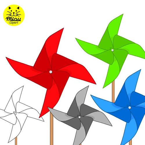 Rainbow Colors Pinwheel Clip art | Patterns | Animated GIFs by Miau clipart