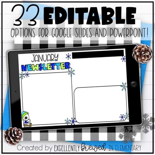 January Slide Templates - Google Sides and PowerPoint | TpT