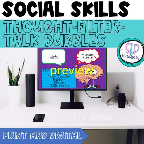 Thought Bubble Conversation Talk Bubble Perspective Taking Speech Therapy