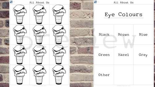 GRAPHING DATA Whole Class Gather and Represent Printable Picture Wall ...