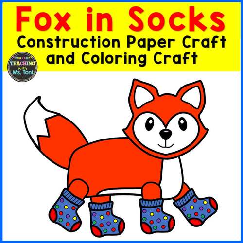 Fox in Socks Craft Bundle with Writing Activity by Teaching with Ms Toni
