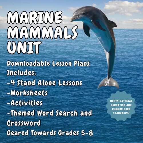 Marine Mammals Unit for Grades 5-8 by SeantistsClassroom | TPT