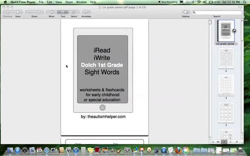 1st Grade Sight Word Activities by The Autism Helper | TPT