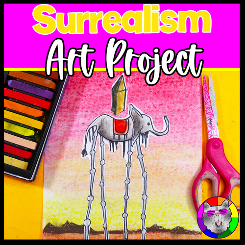 Art History Art Lesson Salvador Dali Elephant Art Project Surrealism ...