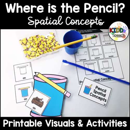 Preschool Speech Therapy School Spatial Concepts Printable Activities