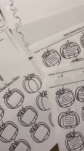 Gratitude-Thankful for Math and Reading Writing Activity & Craft Fall ...