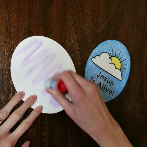 He Is Risen Fan Craft Sunday School Bible Activity, Resurrection of ...