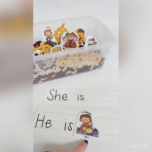 Fall Sensory Bin Companion for Speech and Language Therapy by Harre SLP