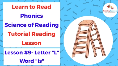 Letter L video | Lesson #9 | Heart Word | is | science of reading phonics