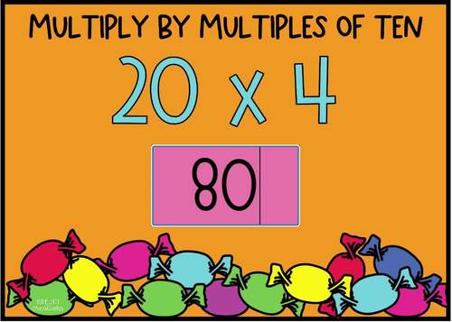 Multiply by Multiples of 10 & Solve for an Unknown Factor Boom Cards ...
