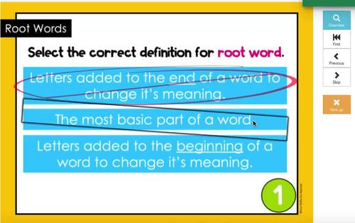 Root Words Activity | Greek & Latin Roots Boom Cards | Digital Task ...