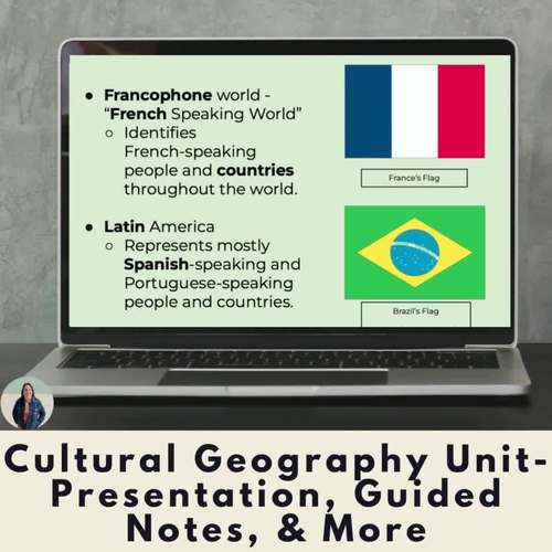Cultural Geography Unit with Guided Notes and Map Activities for World ...