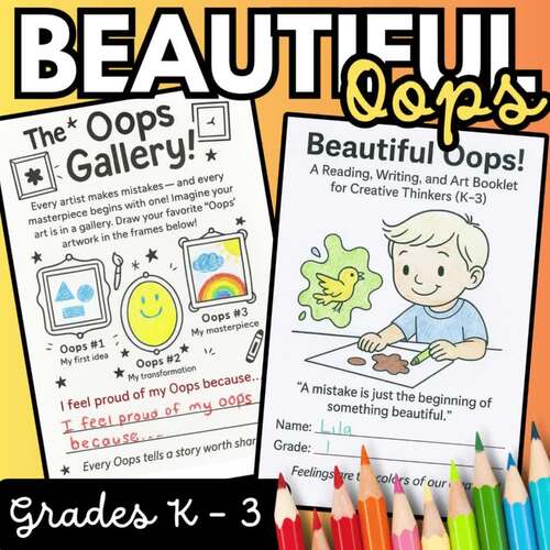 Beautiful Oops Activities | Growth Mindset Art and Writing | Creative ...