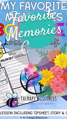 MY FAVORITE MEMORIES 3D FLOWER BOUQUET - Grief and Loss Counseling Activity