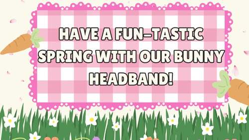 Easy Bunny Ears Headband Printable Craft Template for Kids | Bunny Headband