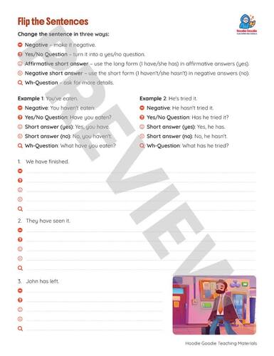Present Perfect Worksheets – Basics & Time Expressions (26 pages)
