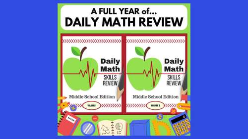 Daily Math Skills Review | Middle School Full Year Edition | TPT