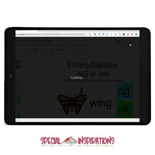 -NG and -NK Ending Sounds Task Cards | Print & Digital | Google Slides™